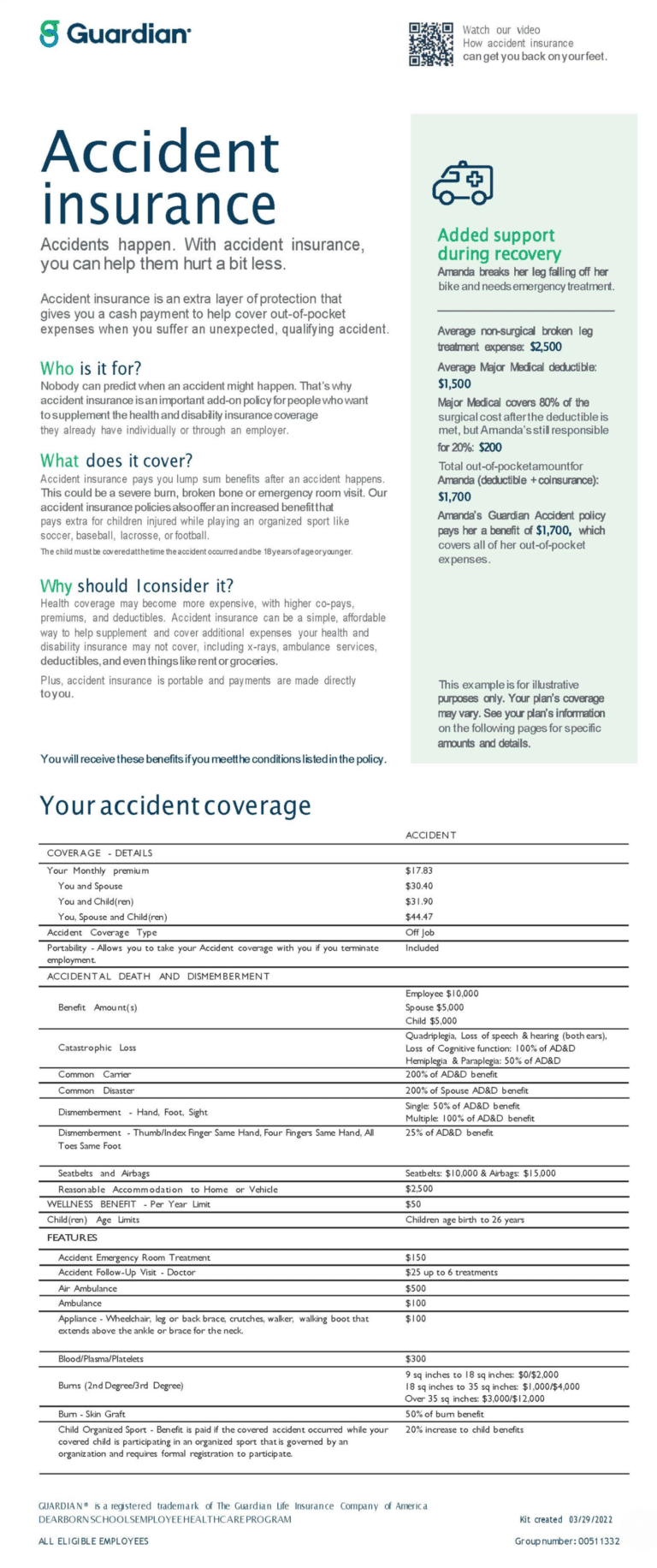 Accident Insurance - Dearborn School Employees Healthcare Program (DSEHP)